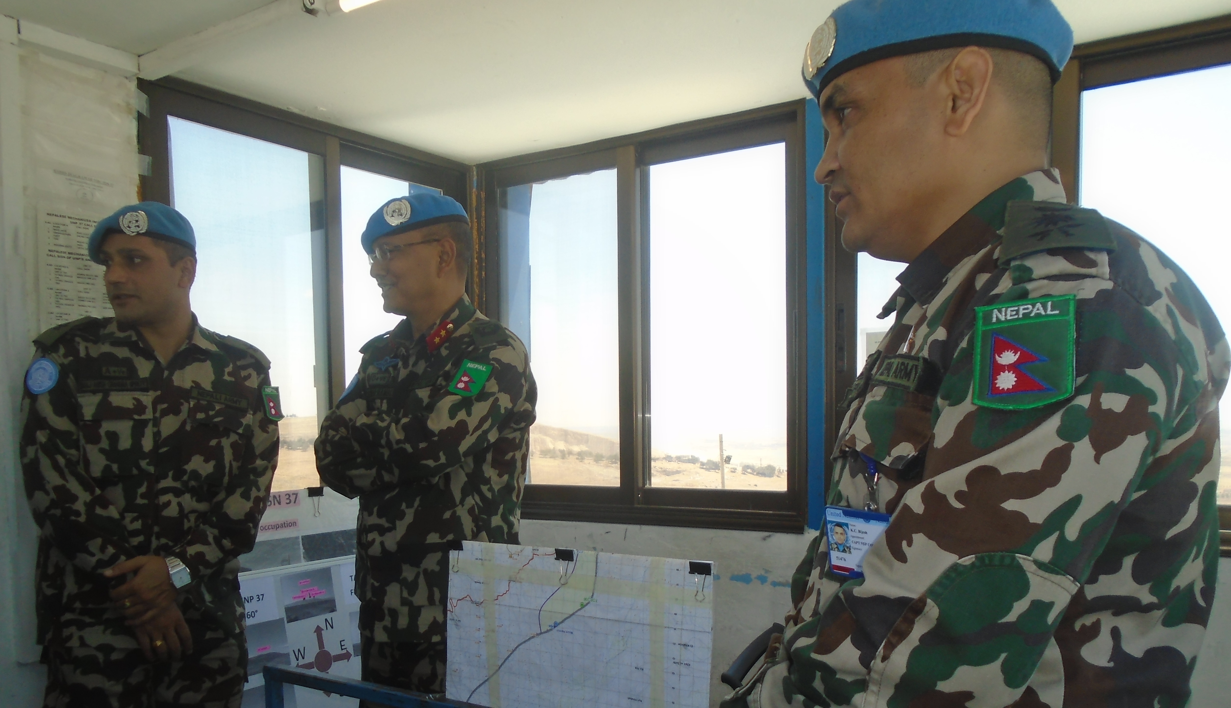 NMC Visit by HoM/FC Major General Ishwar Hamal | UNDOF