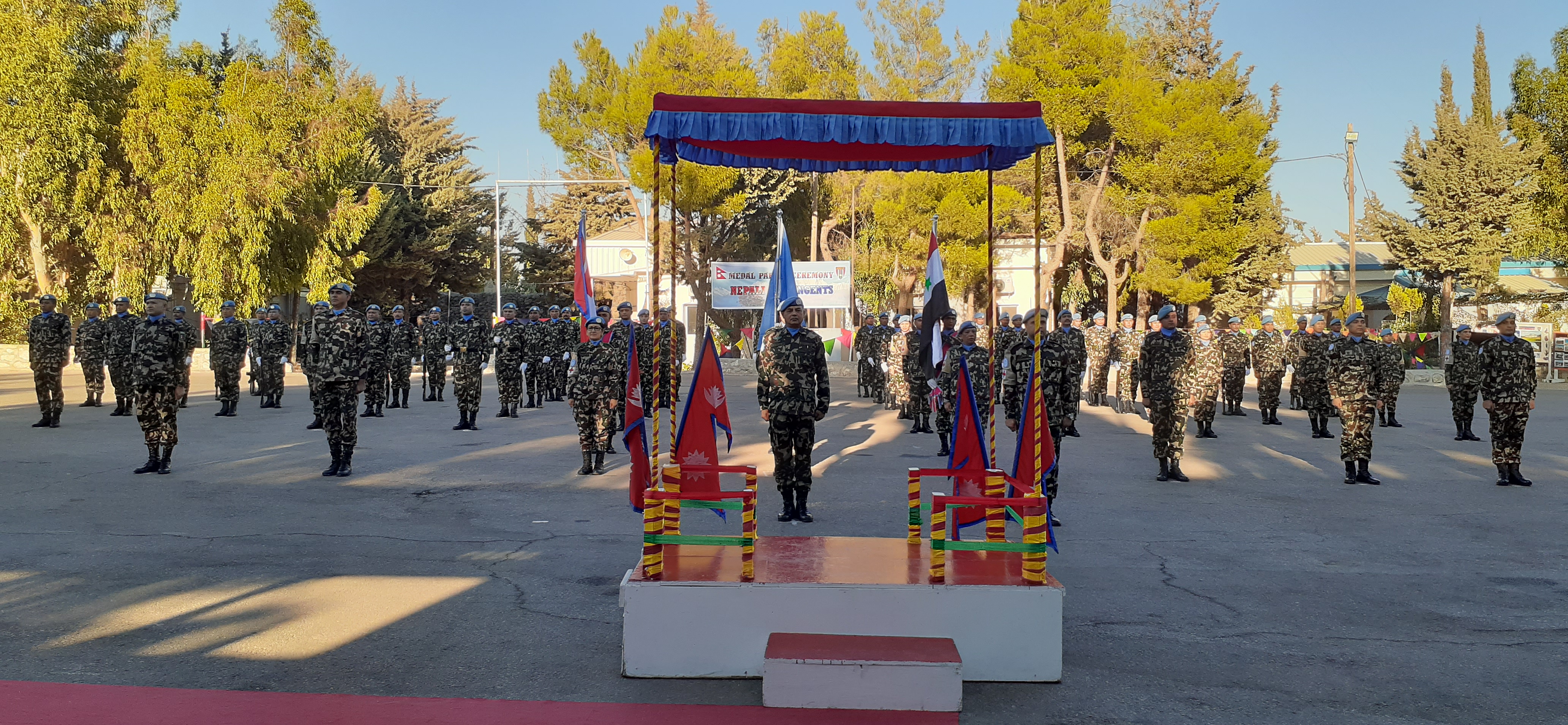Nepali Medal Parade Ceremony, August 2020 | UNDOF