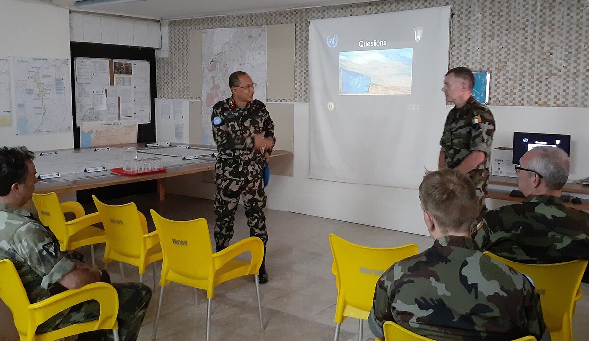 HoM/FC Major General Ishwar Hamal Visited FRC and INDCON | UNDOF HoM/FC Major General Ishwar Hamal Visited FRC and INDCON | UNDOF